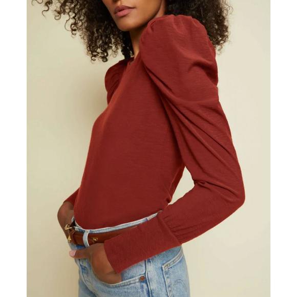 Nation LTD | Tops | New Nation Ltd Romy Bold Shoulder Long Sleeve Top ...